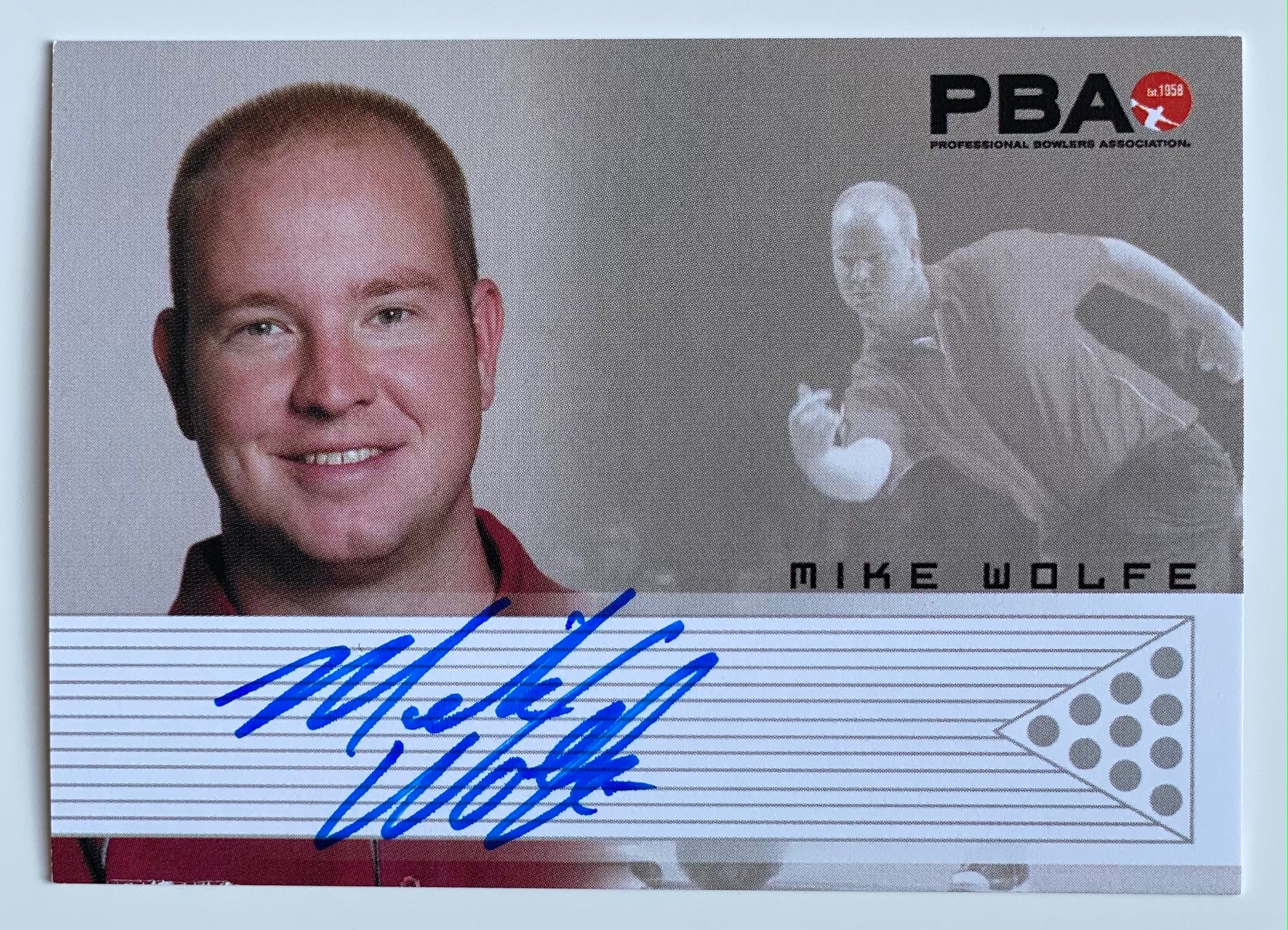 Mike Wolfe 2007 Rittenhouse PBA Autograph Bowling Card – Inside Bowling